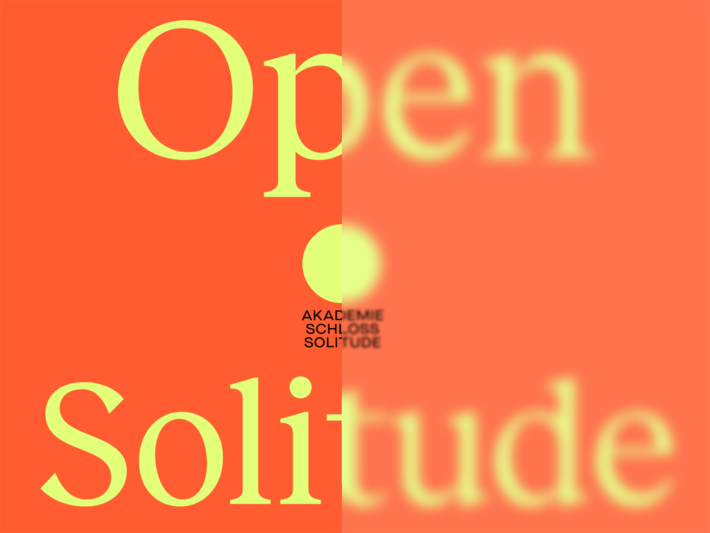 »Open Solitude« on November 22, 2024 - Akademie Schloss Solitude »Open Solitude« on November 22, 2024 - Akademie Schloss Solitude